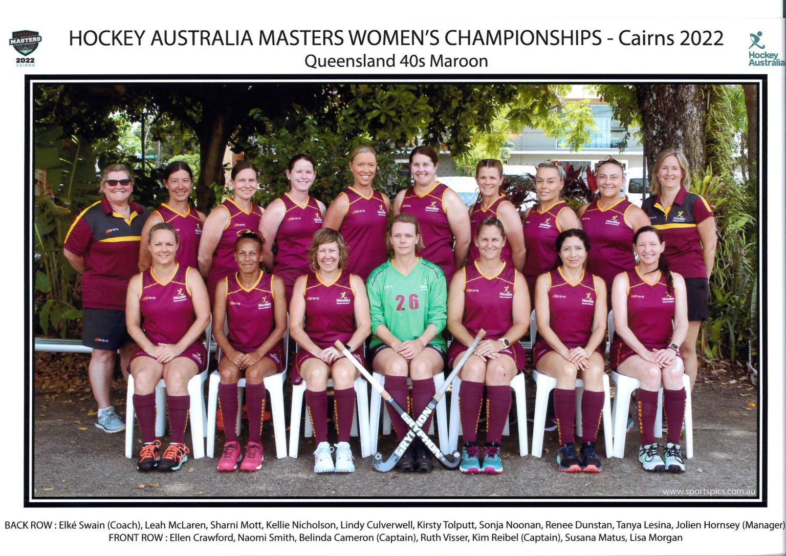 Queensland Team Photos – QLD Womens Masters Hockey