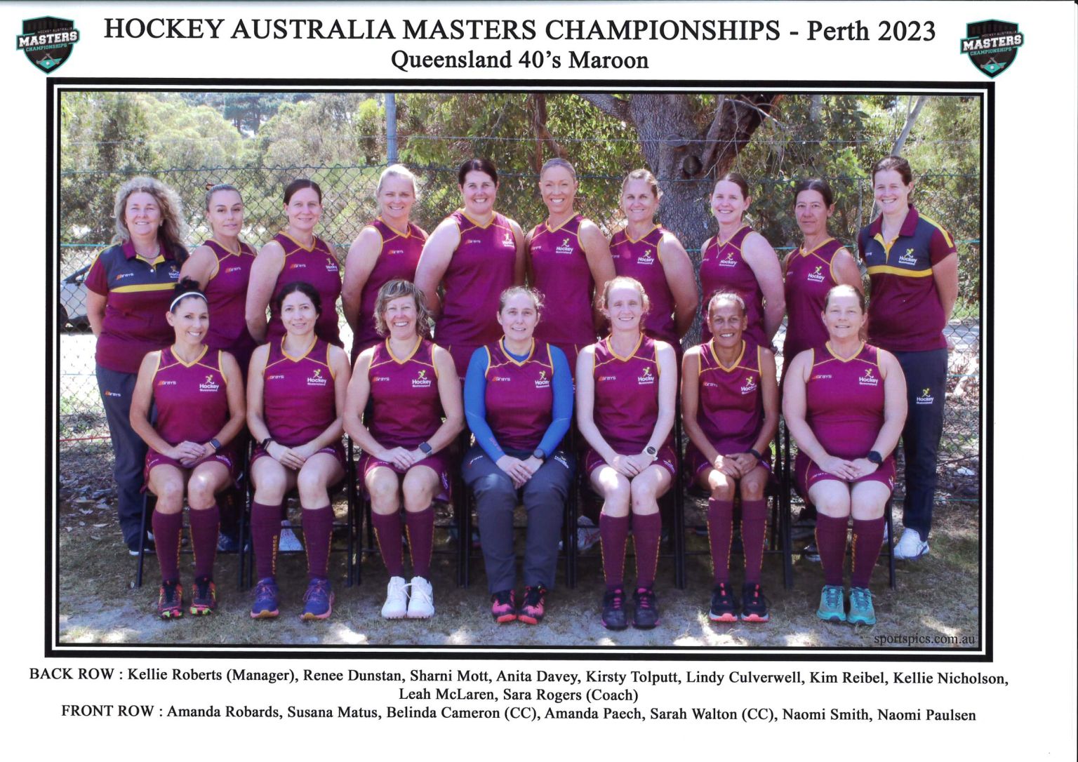 Queensland Team Photos – QLD Womens Masters Hockey