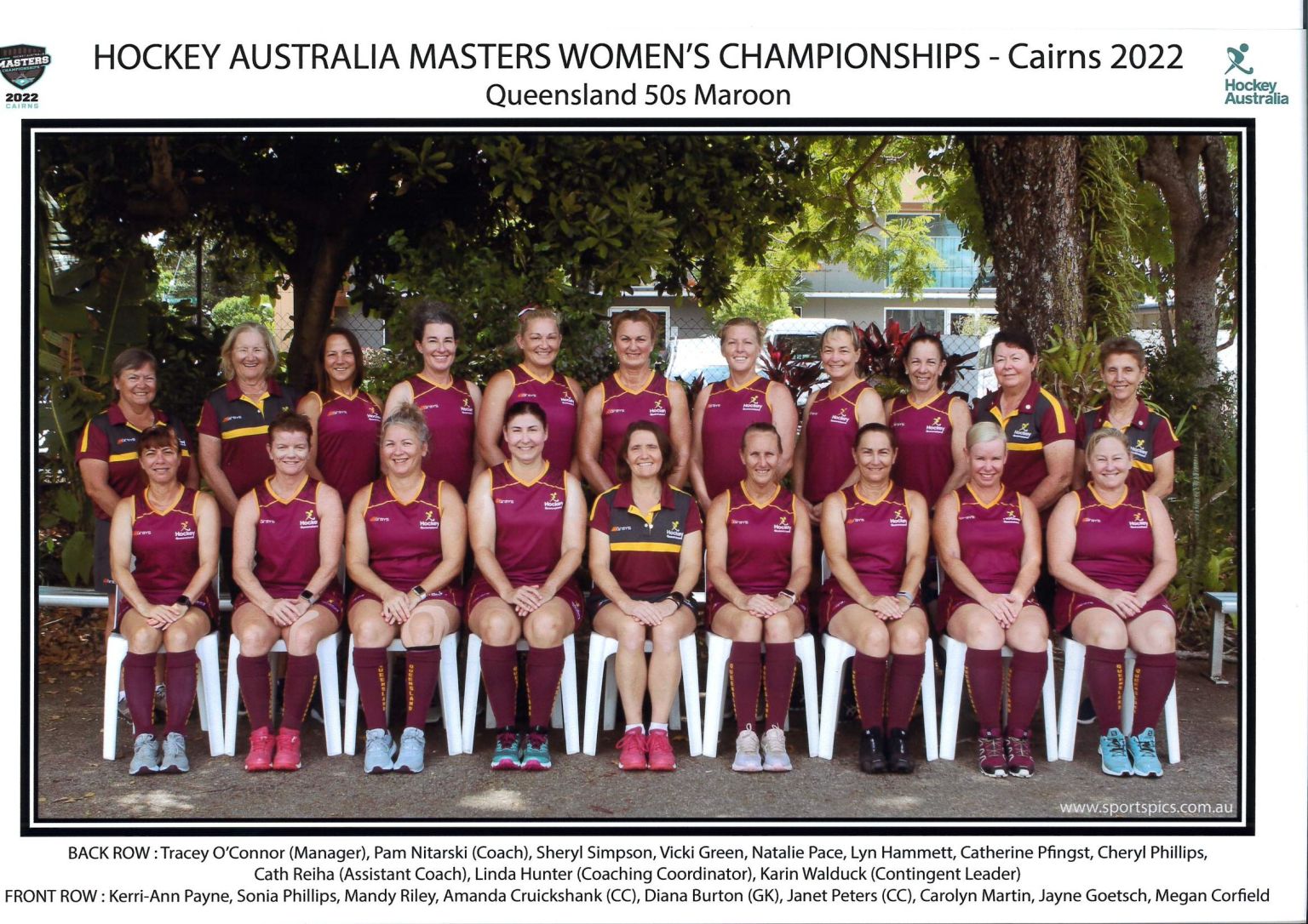 Queensland Team Photos – QLD Womens Masters Hockey