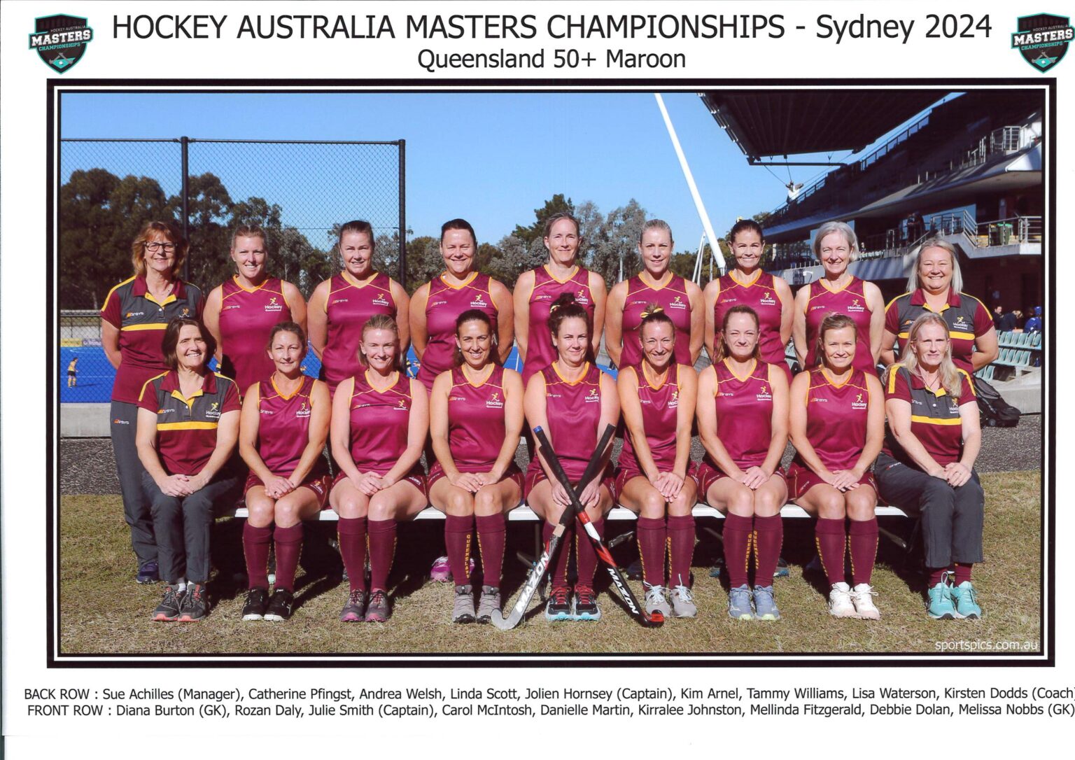 Queensland Team Photos – QLD Womens Masters Hockey