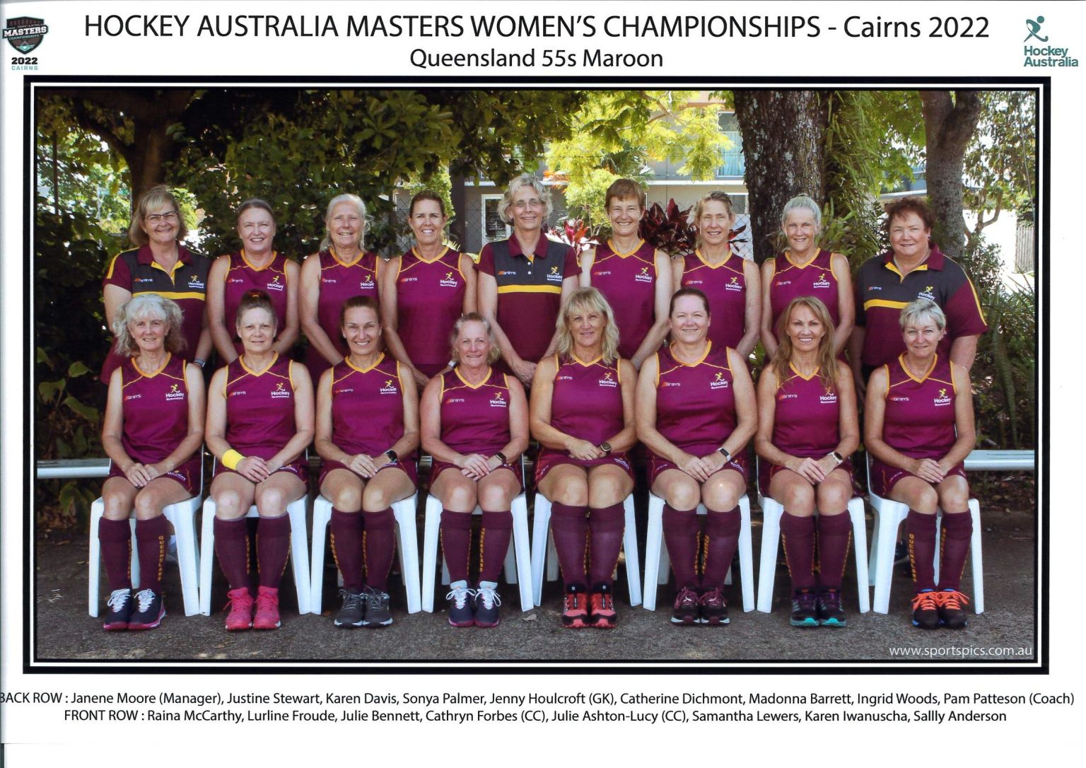 Queensland Team Photos – QLD Womens Masters Hockey