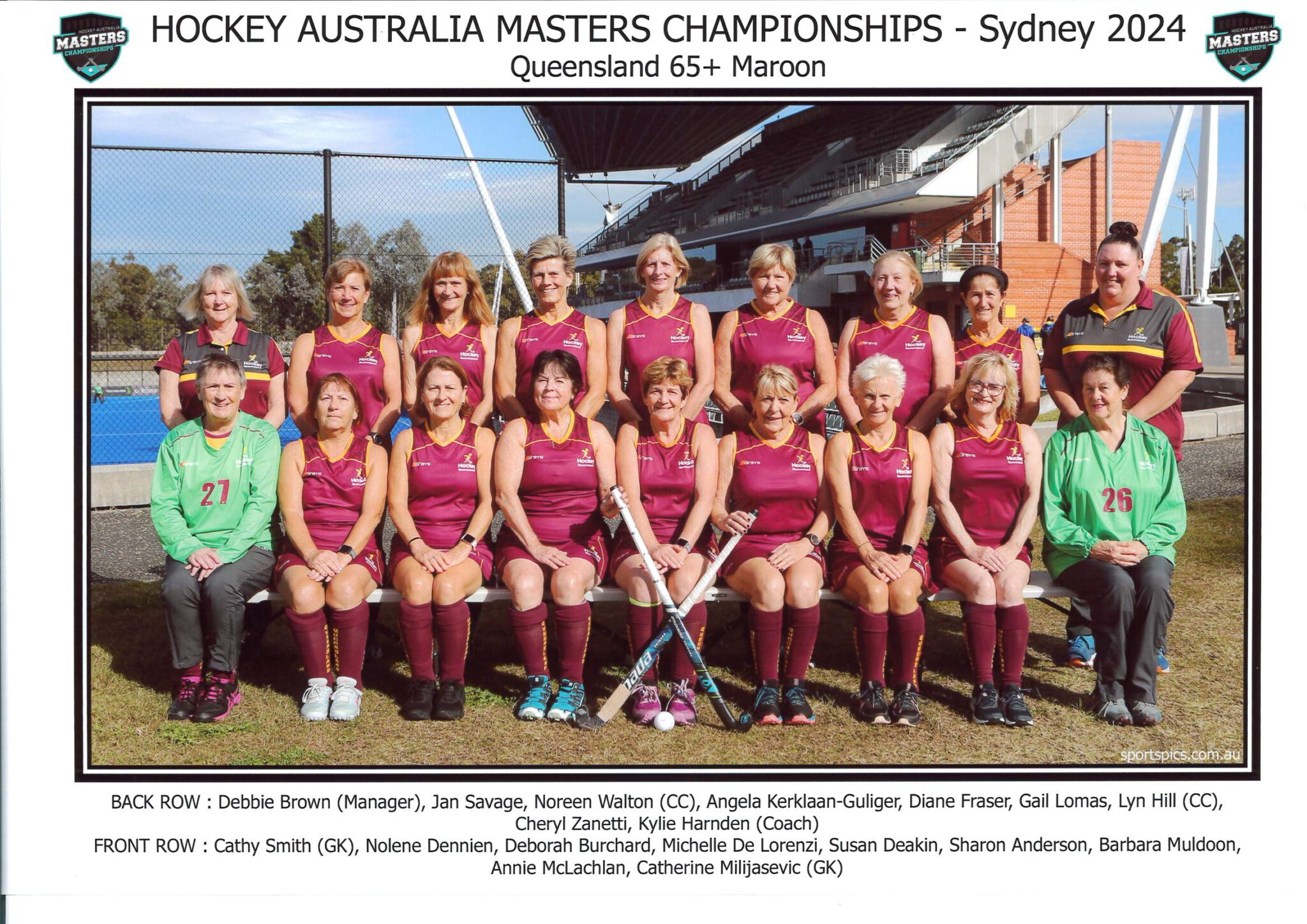 Queensland Team Photos – QLD Womens Masters Hockey